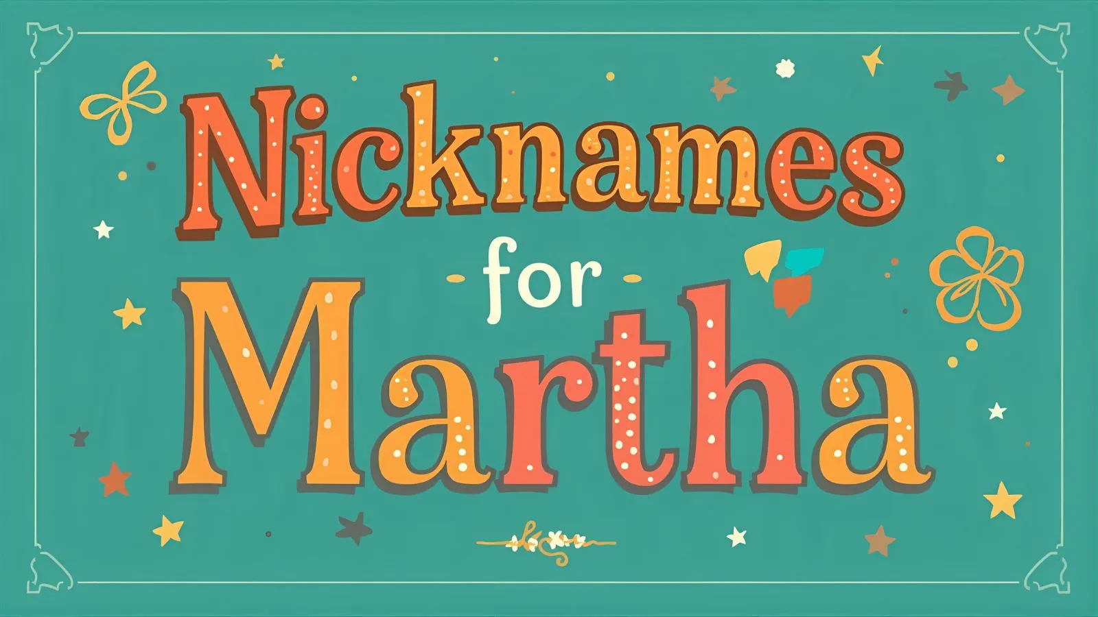 🌸 Best Nicknames for Martha: Cute, Funny, and Unique Ideas