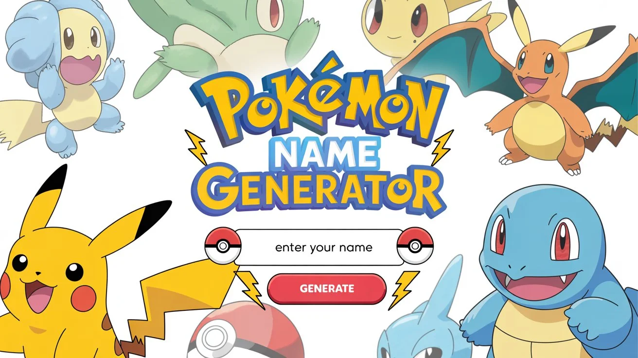 Pokémon Name Generator: Find the Perfect Nickname for Your Pokémon! 🎮